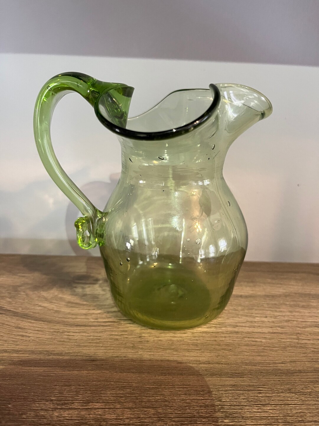 Vintage Blenko Hand Blown Pitcher - Etsy