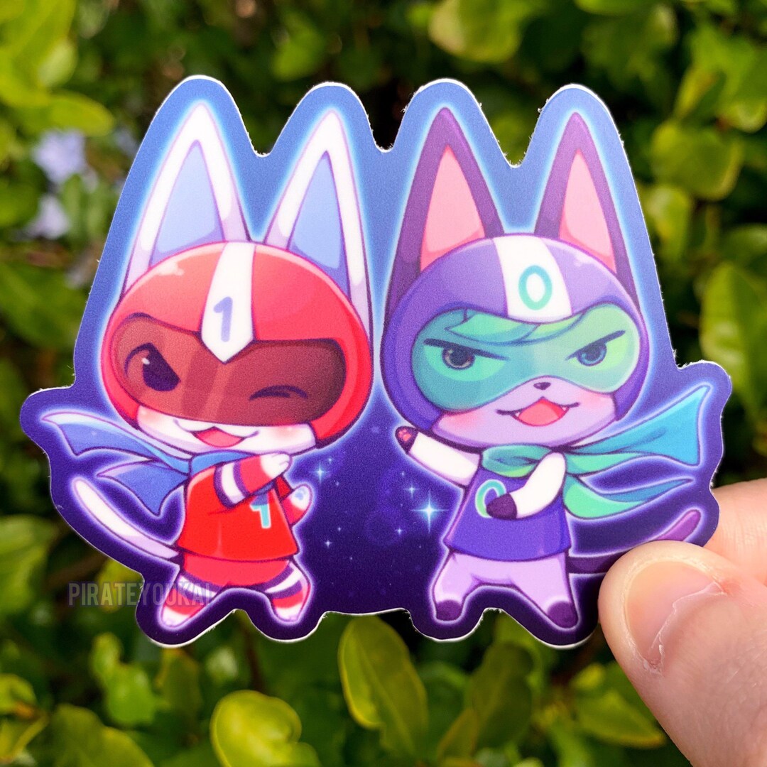 Animal Crossing Hero Kid Cat & Raymond Sticker - Etsy