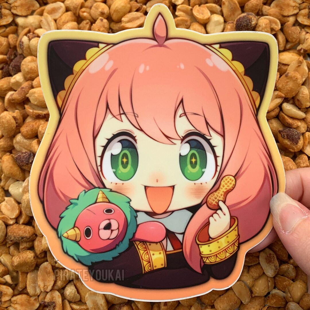 Cute Peanut Anya Sticker - Etsy