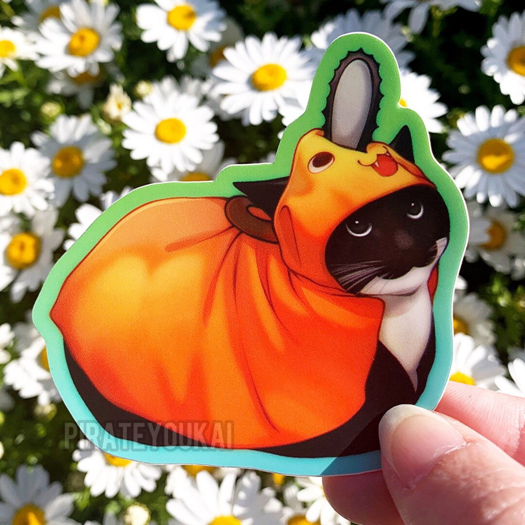 Chainsaw Maxwell the Cat Sticker - Etsy