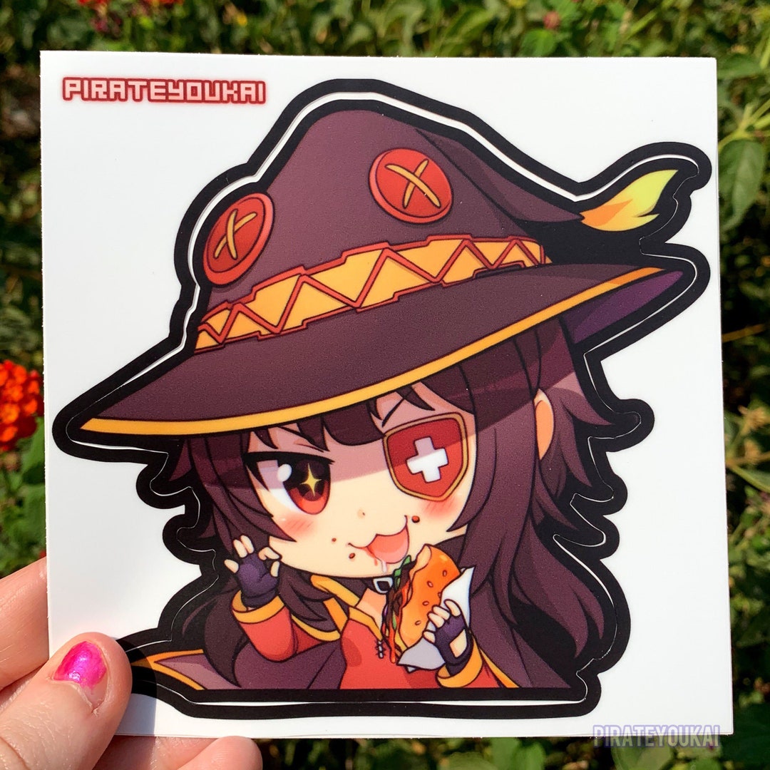 Konosuba Megumin Hamburger Sticker - Etsy