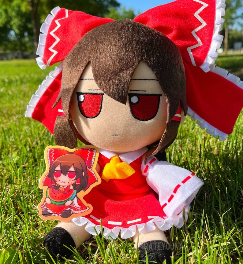 Touhou Fumo Fumo Reimu Watermelon Sticker - Etsy Touhou Fumo Fumo Reimu Watermelon Sticker - Etsy