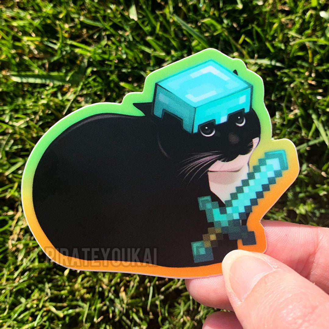 Minecraft Maxwell the Cat Sticker - Etsy