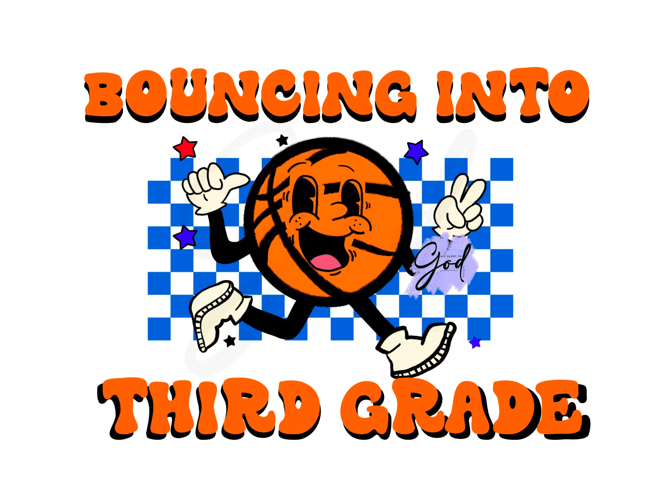 Bouncing Into 3rd Grade Png,boys Basketball Back to School Png,vibes ...