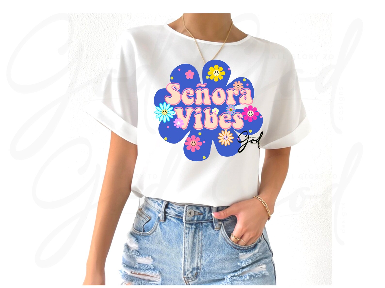 Señora Vibes Png,Échale Ganas Mija Png,original Creator,mija Vibes ...
