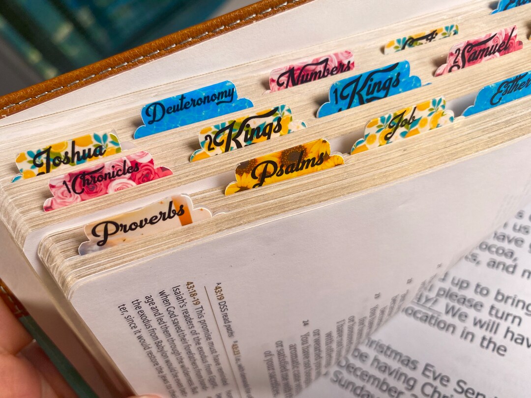 Handmade Bible Tabs,christian Bible Tabs,books of the Bible,handmade ...