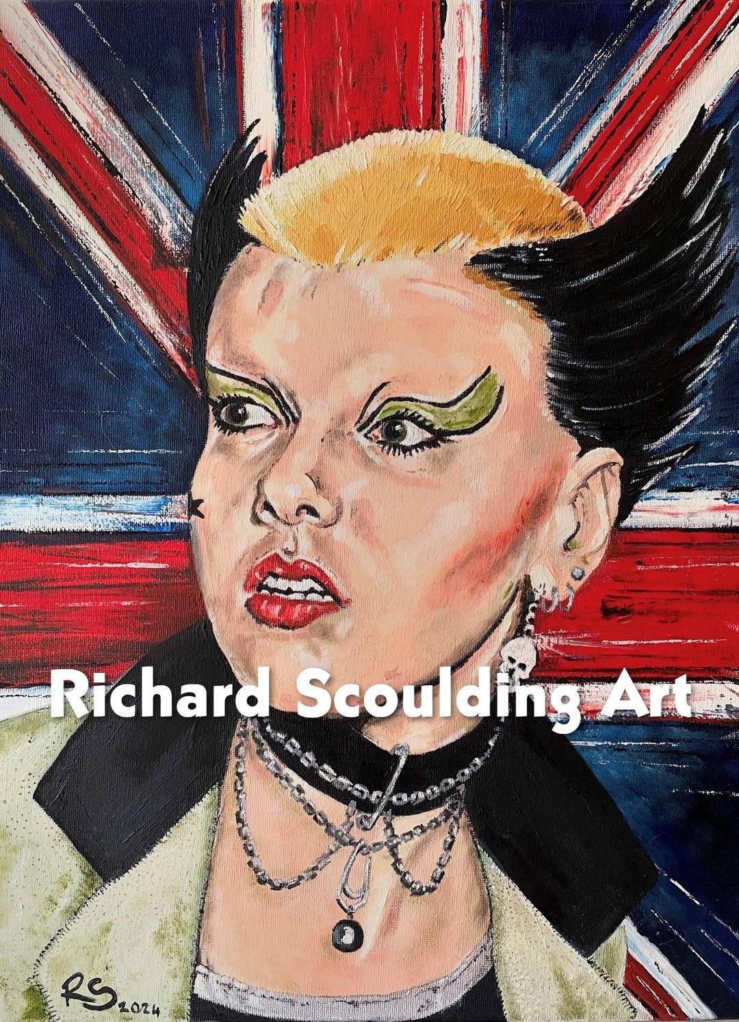 Soo Catwoman, Punk Icon - Original Oil Painting on Canvas. - Etsy