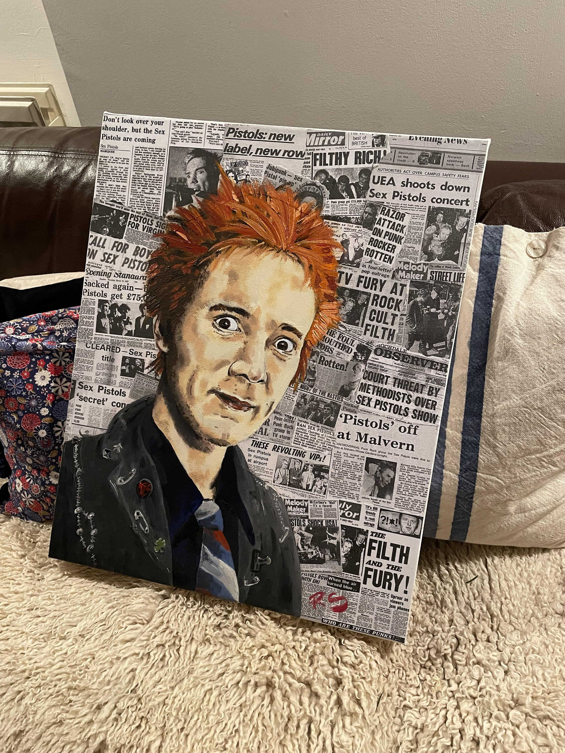 Rotten, Portrait Original Oil Painting on Canvas. - Etsy