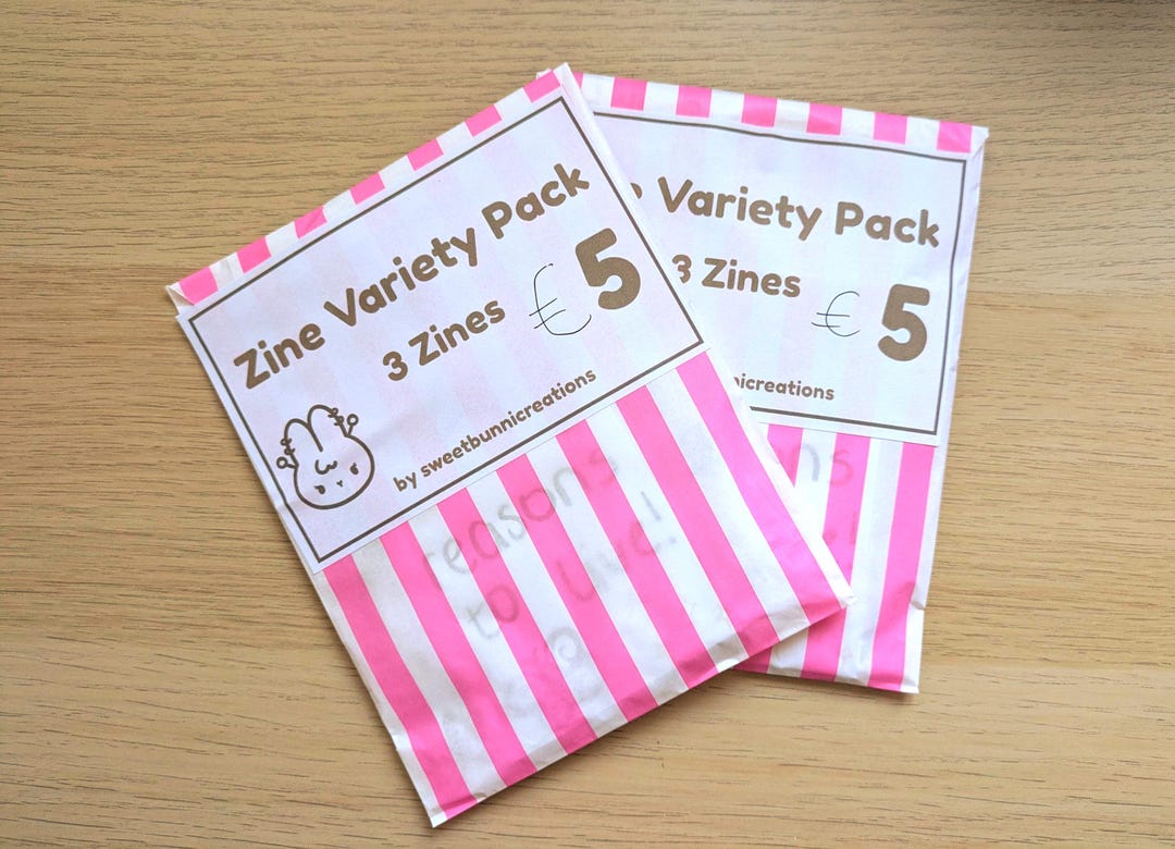 Zine Mystery Bag ~ Handmade ~ Zines ~ Mental Health ~ Silly - Etsy