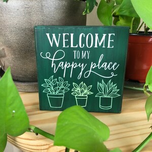 Rustic Plant Themed Mini Signs, Rustic Farmhouse Decor, Indoor Garden ...