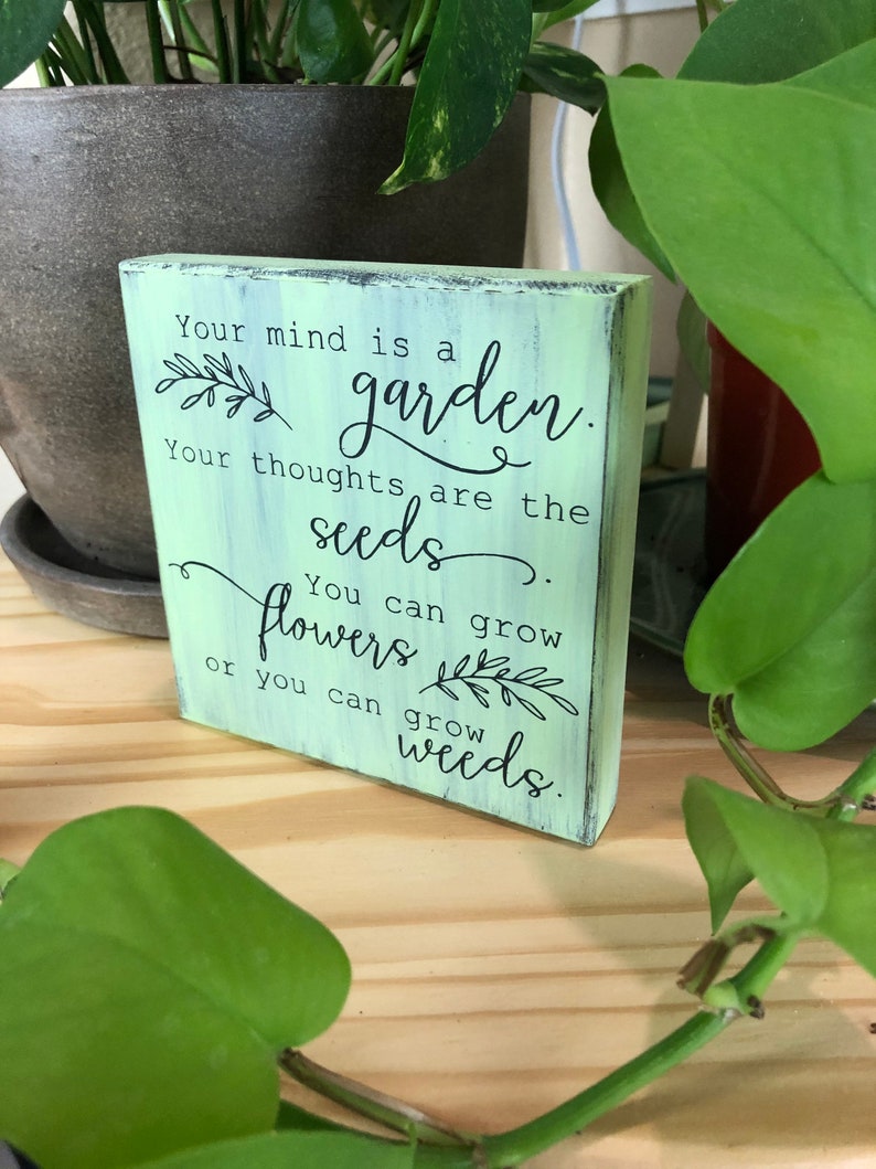 Rustic Plant Themed Mini Signs Rustic Farmhouse Decor Indoor - Etsy