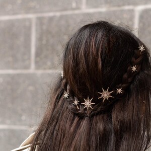 Bridal Star Hair Pins Set | Star Hair Accessories Bridal | Celestial ...