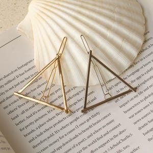 Metal Triangle Hair Pin | Metal Hair Accessories | Vintage Hair ...