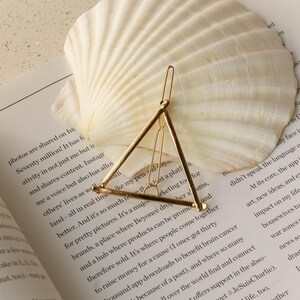 Metal Triangle Hair Pin Metal Hair Accessories Vintage Hair Accessories ...