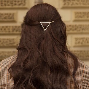 Metal Triangle Hair Pin Metal Hair Accessories Vintage Hair Accessories ...