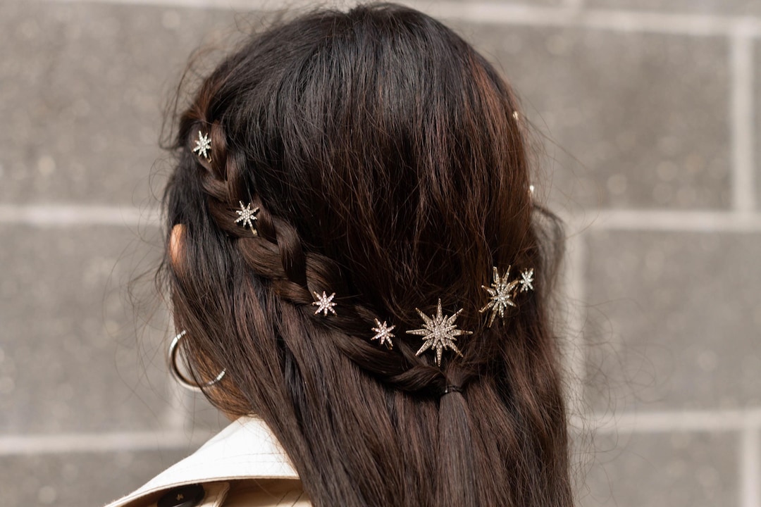 Star Hair Pins Set | Star Hair Accessories Bridal | Celestial Wedding ...