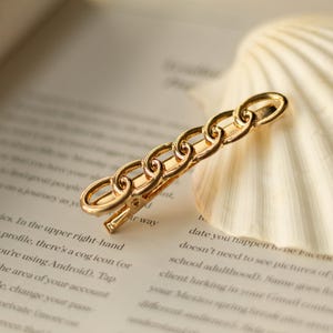 2 Pc Gold Chain Hair Clips | Vintage Hair Accessories | Chain Hair ...