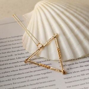 Metal Triangle Hair Pin | Metal Hair Accessories | Vintage Hair ...