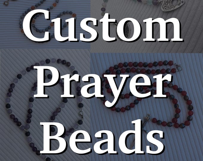 CUSTOM Full-size Prayer Beads, Pagan Prayer Beads, Witchy Prayer Beads ...