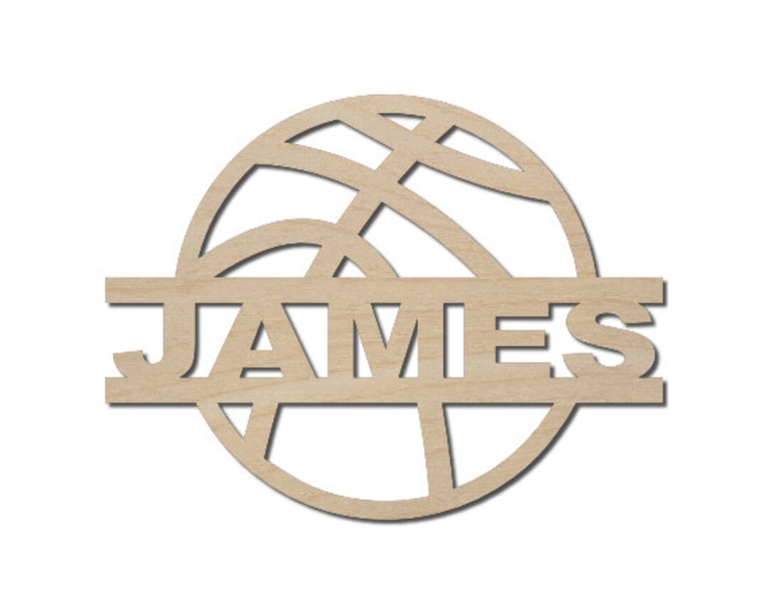 Basketball With Name Cutout Wall Sign, Bedroom Door Sign, Nursery Decor ...