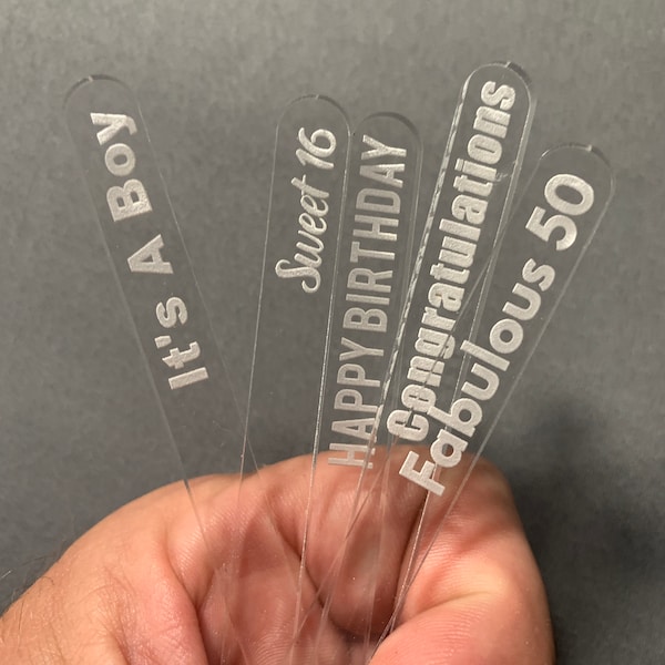 Personalized Popsicle Sticks Laser Engraved - Etsy