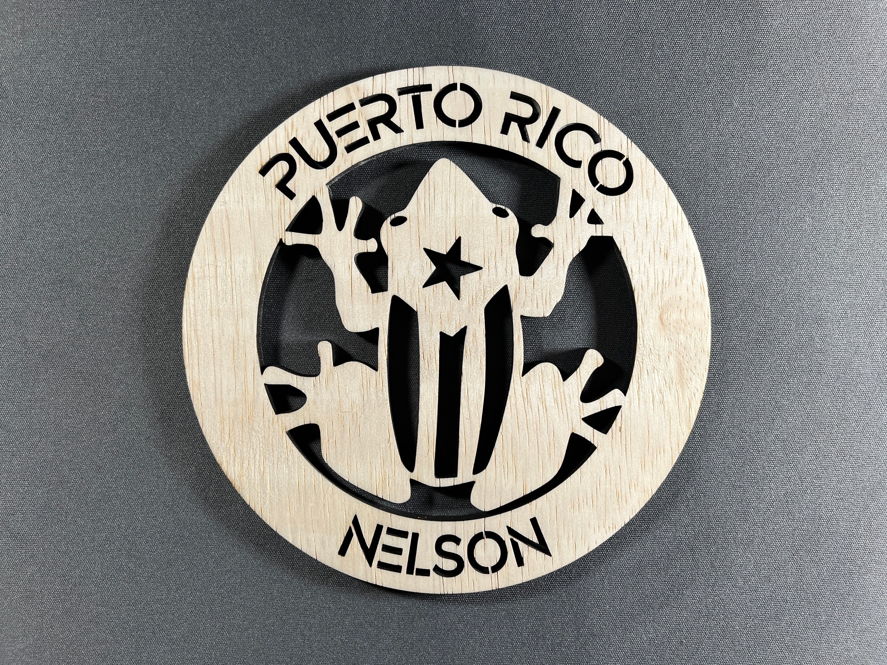 Puerto Rico Coqui Name Wall Sign, Man Cave Sign, Porch Sign, BBQ Area ...