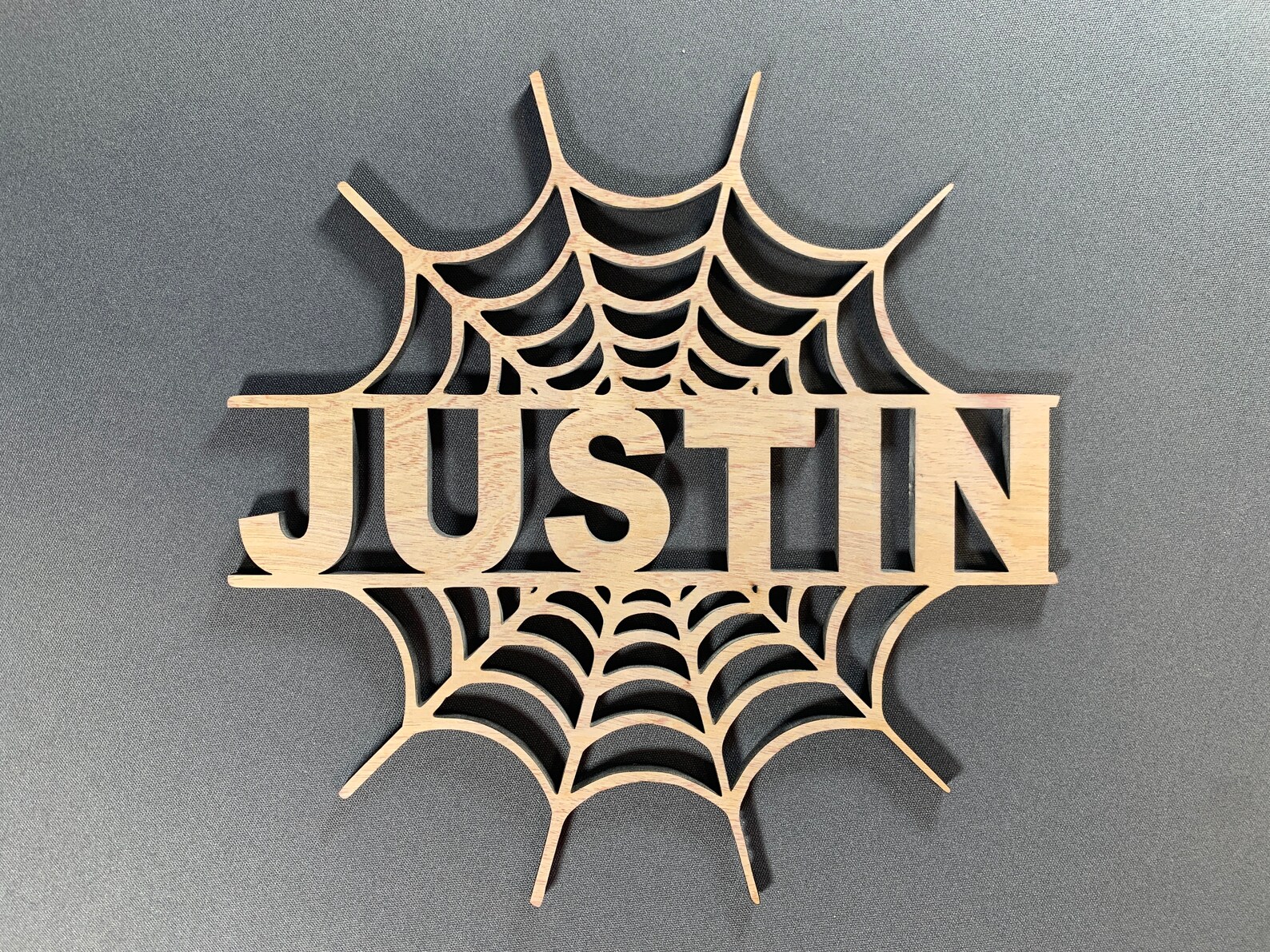 Spider Web Name Sign Boy Room Decor Nursery Decor - Etsy