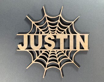 Spiderman Name Sign | Etsy