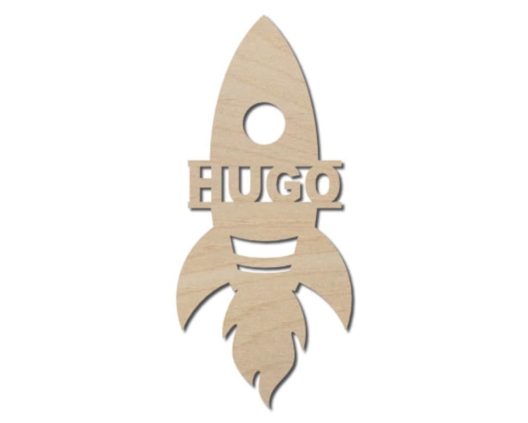 Rocket Name Cutout Sign, Bedroom Door Sign, Nursery Decor, Boy Room ...
