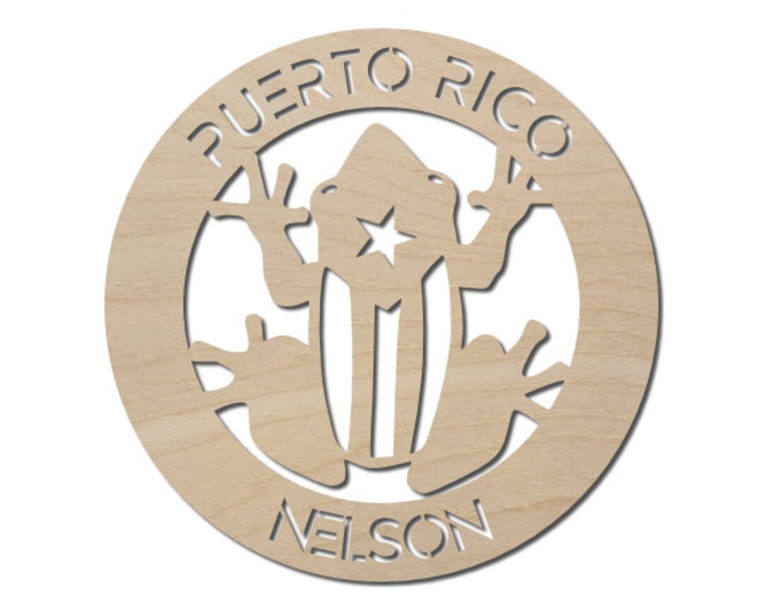Puerto Rico Coqui Name Wall Sign, Man Cave Sign, Porch Sign, BBQ Area ...