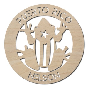 Puerto Rico Coqui Name Wall Sign, Man Cave Sign, Porch Sign, BBQ Area ...