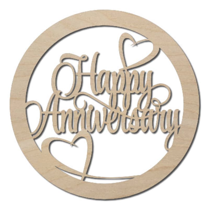 Happy Anniversary Wooden Sign - Etsy