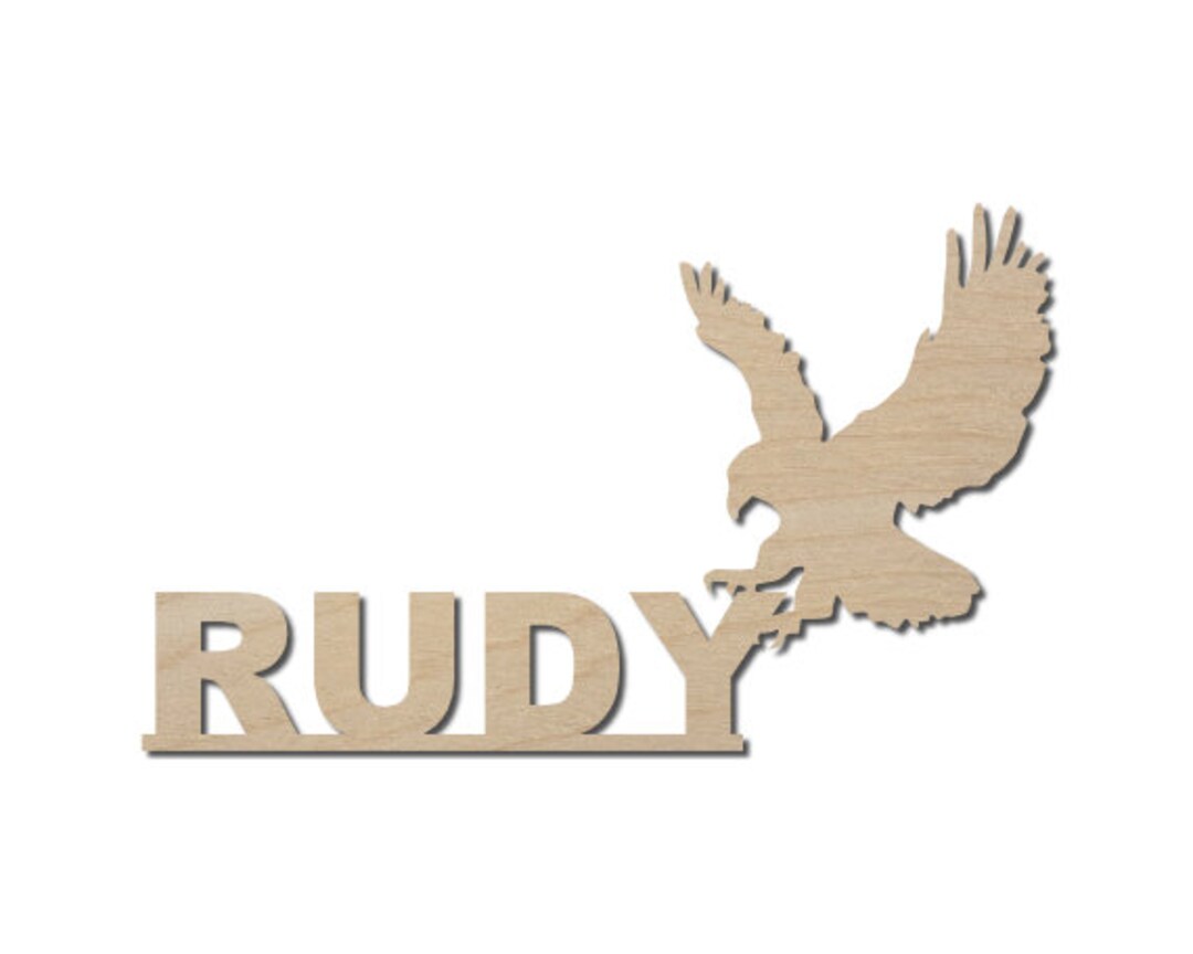 Hawk Wall Name Sign, Door Sign, Patriot Sign, 1/2" Birch Wood - Etsy
