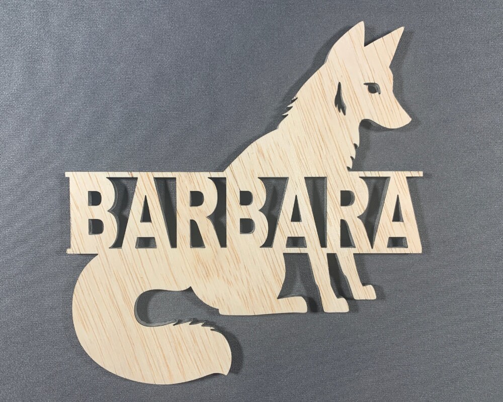 Fox Wall Name Sign Bedroom Door Sign Porch Decor Hunting - Etsy