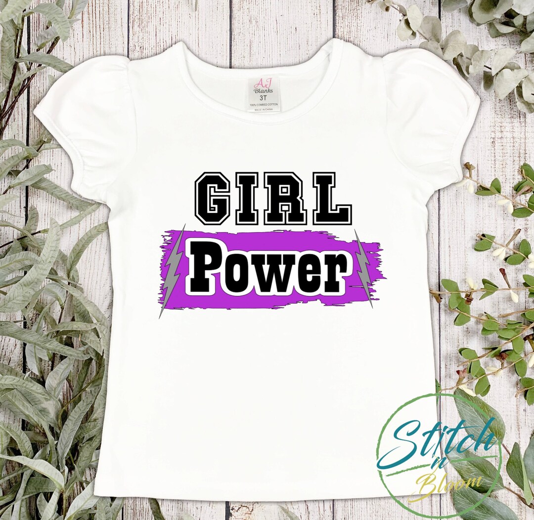 Girl Power!!! Custom Made Girl Power Shirt for Girls, Girls HTV Shirts ...