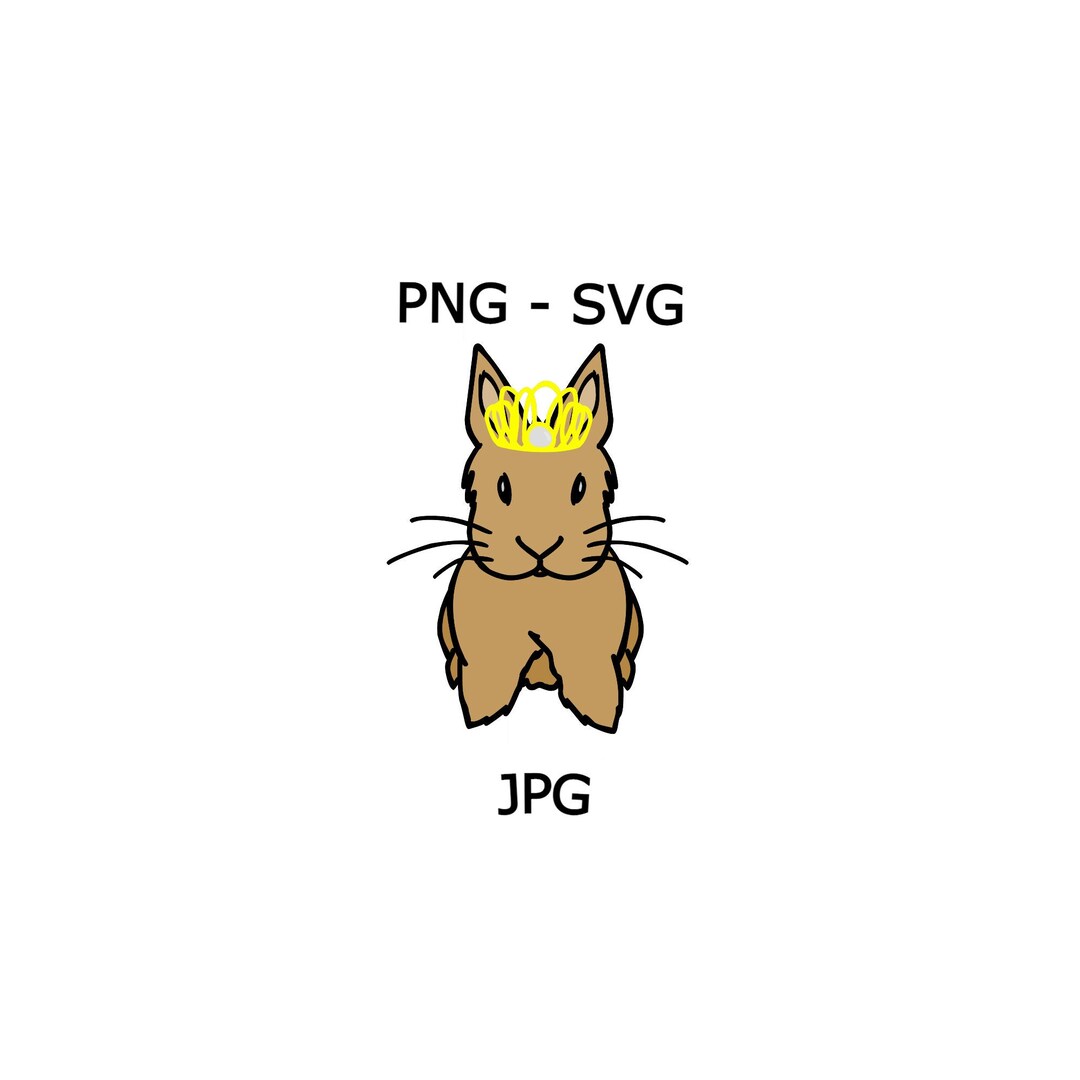 Bunny Queen SVG - Queen Bunny JPG PNG Clipart - Queen Bunny Rabbit ...