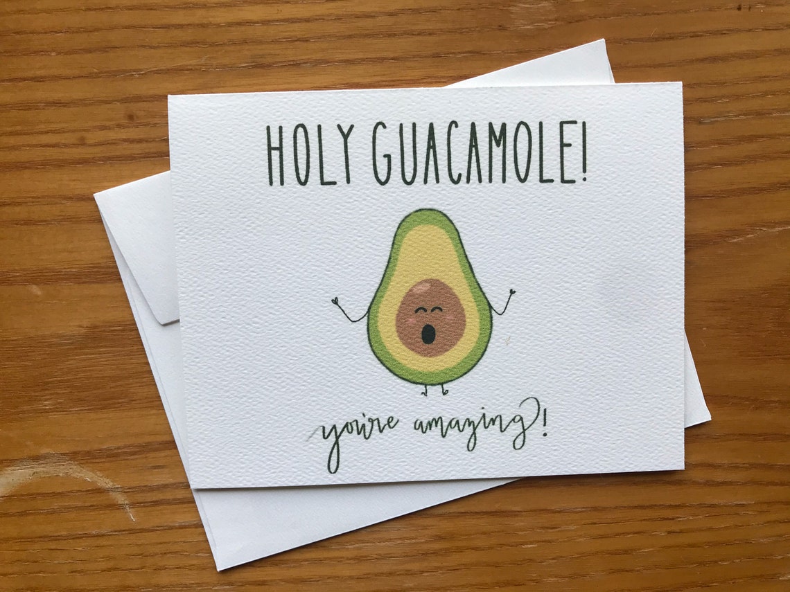 Avocado Greeting Card 3 Pack | Etsy