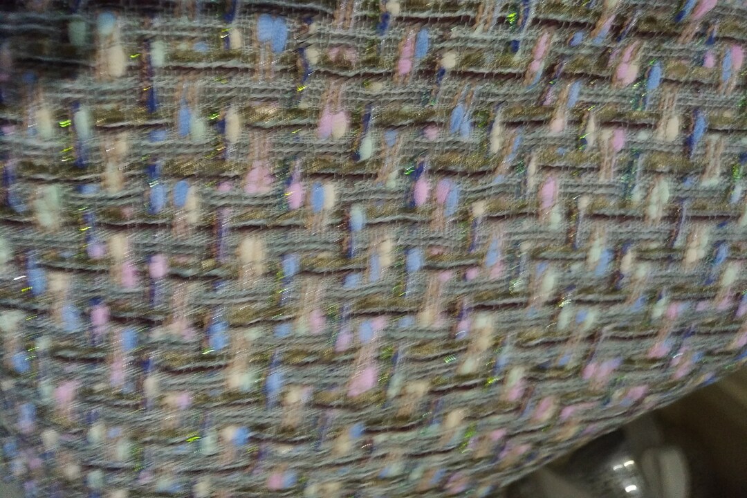 Boucle Fabric 1 Meter in Multi Color Pink, Blue,beige, Orange - Etsy