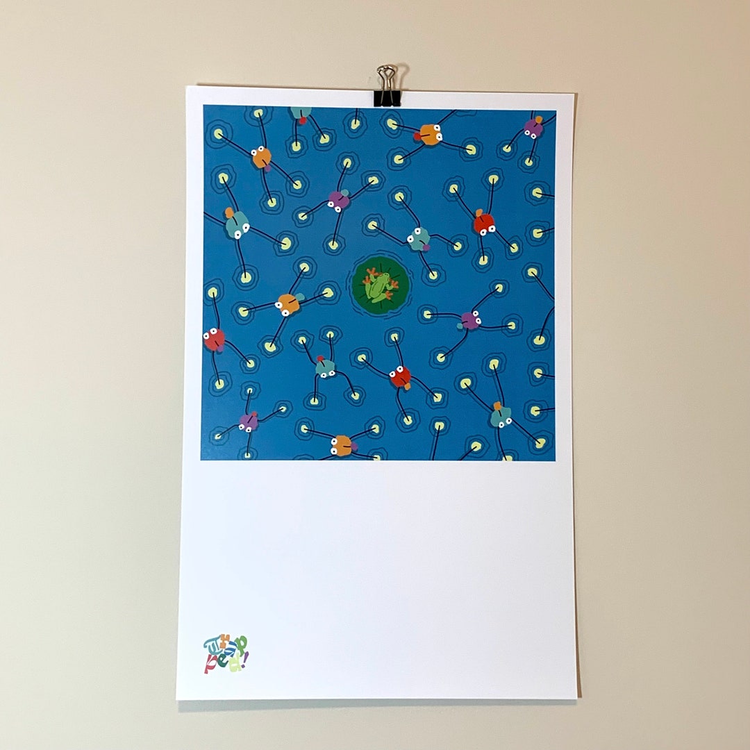 Lone Lily Pad Print - Etsy