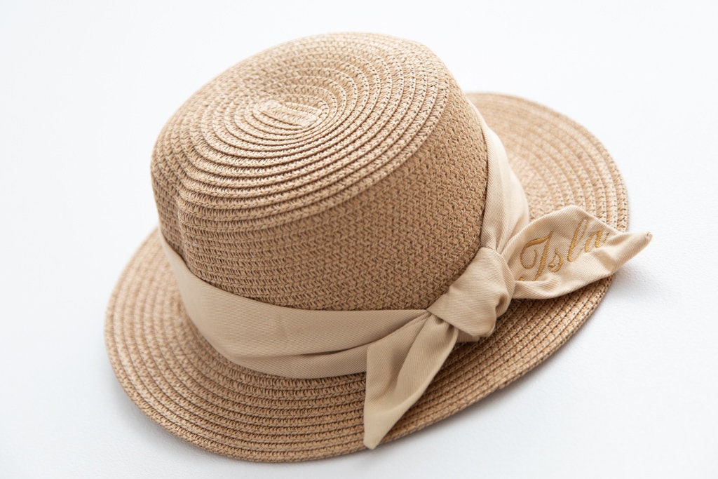 Girls Straw Hat Personalised Hat Girls Beach Hat Beach Wear - Etsy