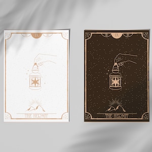 Printable Art, the Hermit Definition Print, Wall Art Prints, Tarot Card ...