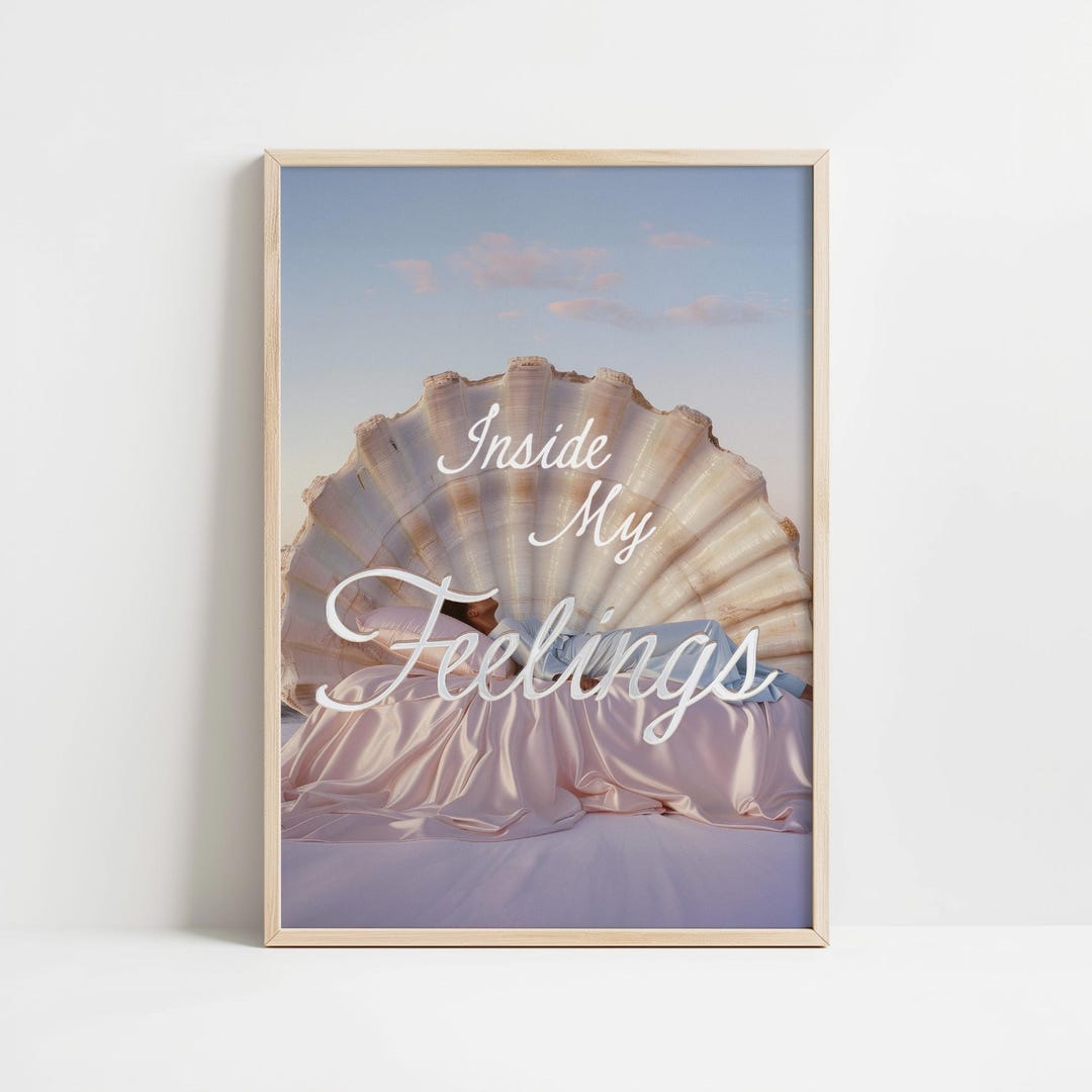 Inside My Feelings Art Print | Emotional Aesthetic Poster | Dreamy ...