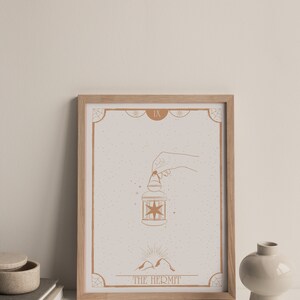 Printable Art, the Hermit Definition Print, Wall Art Prints, Tarot Card ...