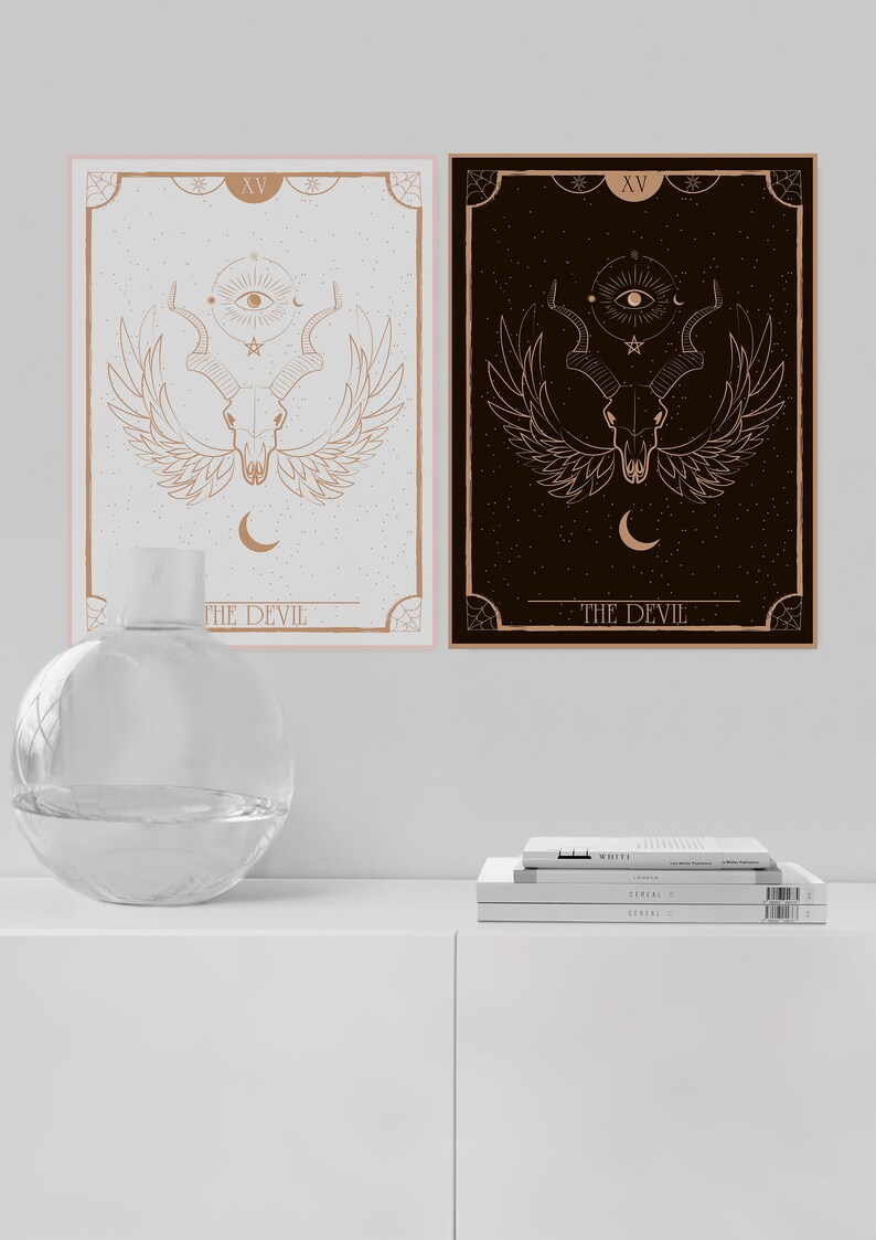 Printable Art, the Devil Definition Print, Wall Art Prints, Tarot Card ...