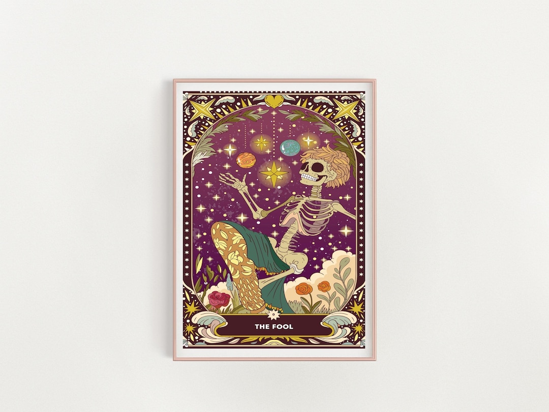 Printable Art, the Fool Definition Print, Wall Art Prints, Tarot Card ...