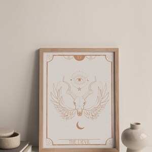 Printable Art, the Devil Definition Print, Wall Art Prints, Tarot Card ...