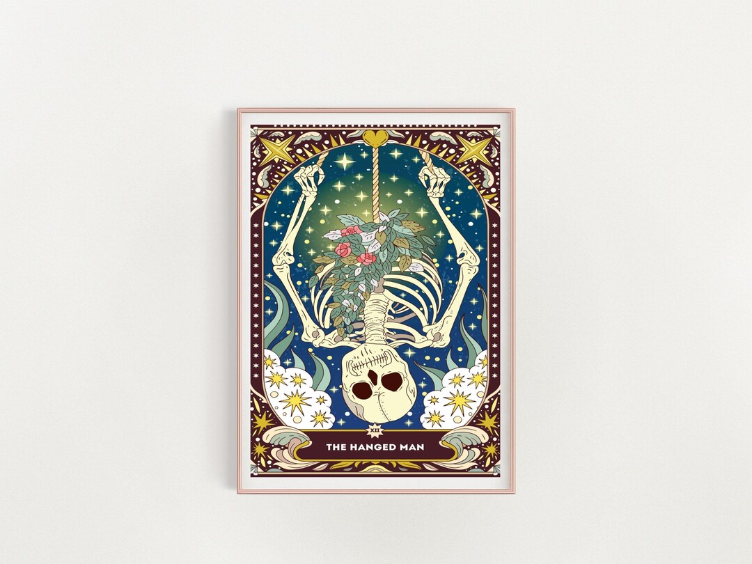Printable Art, the Hanged Man Definition Print, Wall Art Prints, Tarot ...