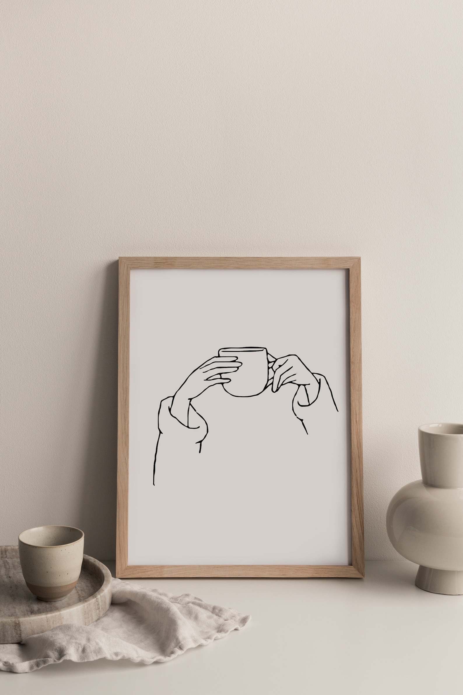 Coffee Hands Art Print Abstract Coffee Art Coffee Print - Etsy