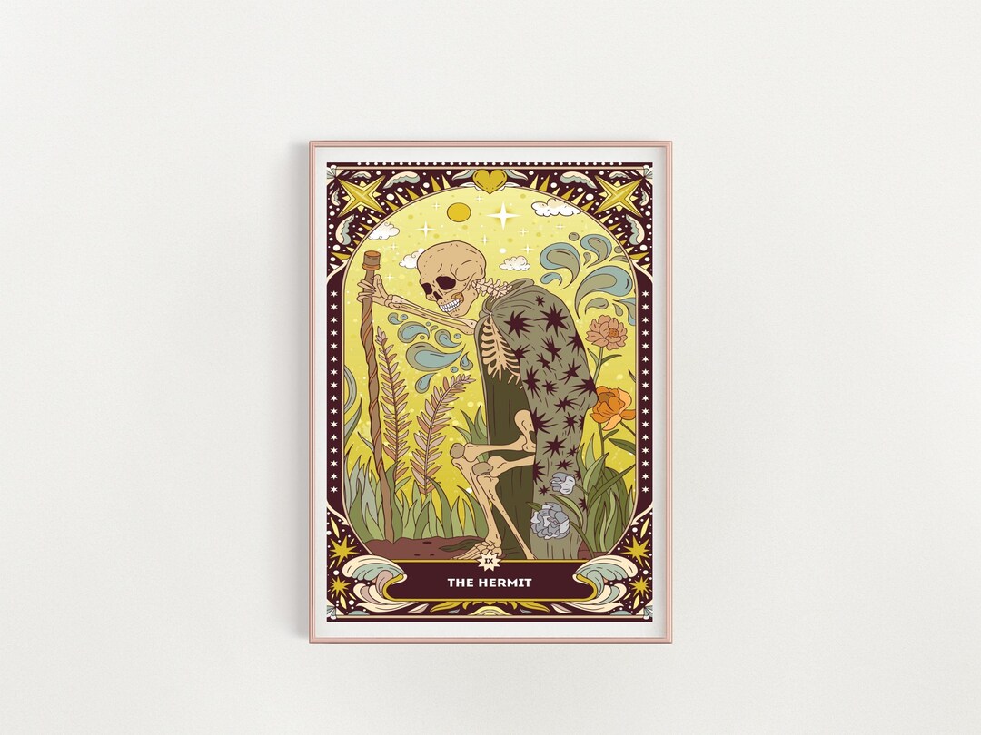 Printable Art, the Hermit Definition Print, Wall Art Prints, Tarot Card ...