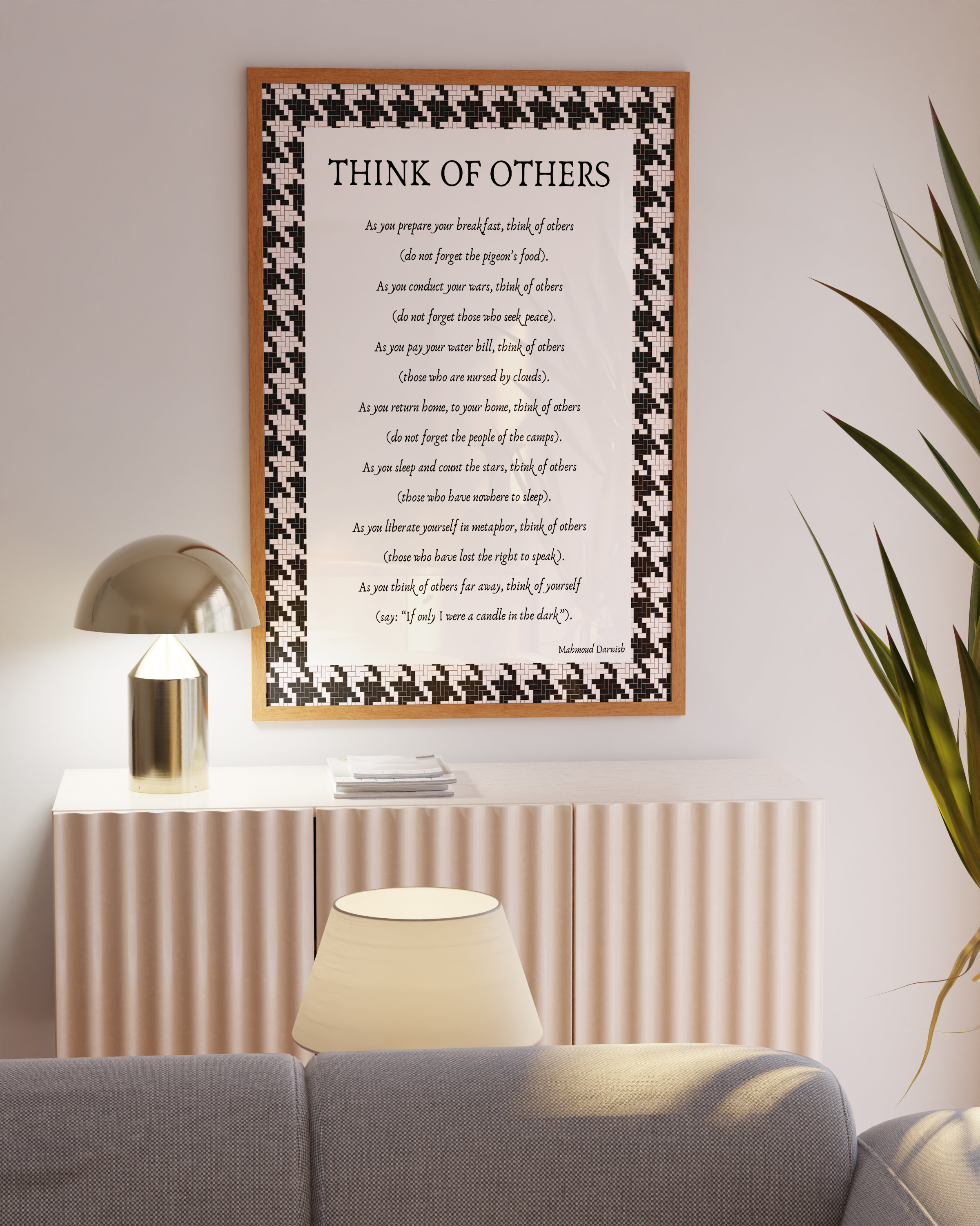 Printable Art, Mahmoud Darwish Print, Think of Others, Wall Art Prints ...